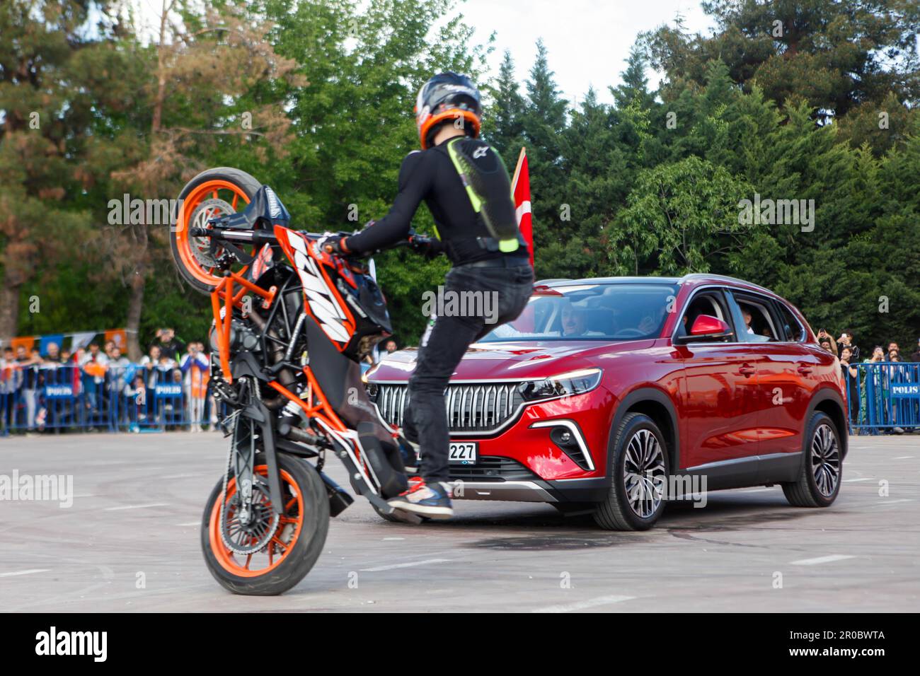 May 7, 2023: Gaziantep, Turkiye. 07 May 2023. A TOGG T10X car on show ...