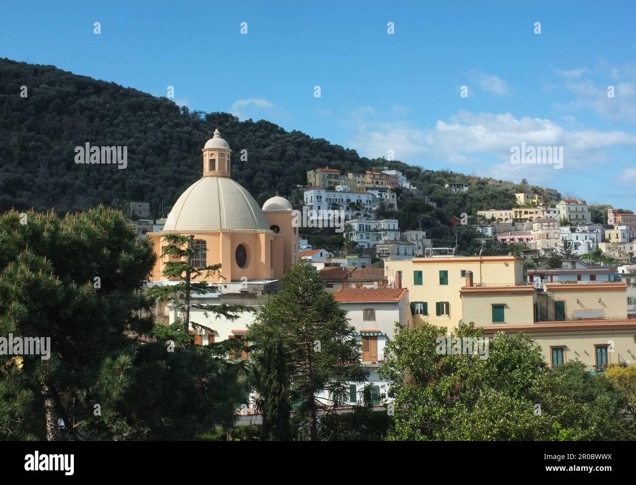 Chiesa di San Marco Evangelista in the Small town of Seiano, near to ...