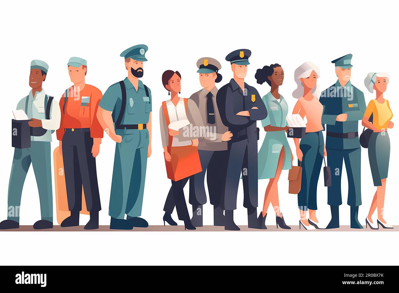 Officers in service Cut Out Stock Images & Pictures - Alamy