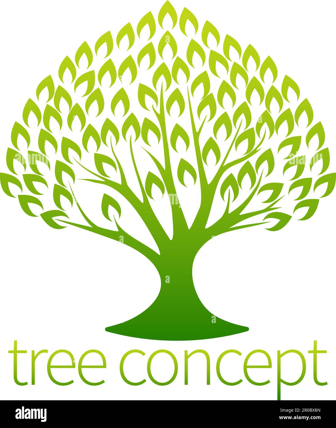 Tree Abstract Stylised Concept Design Icon Stock Vector Image & Art - Alamy