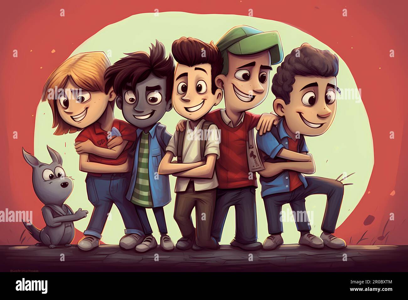 Friends Cartoon Boys