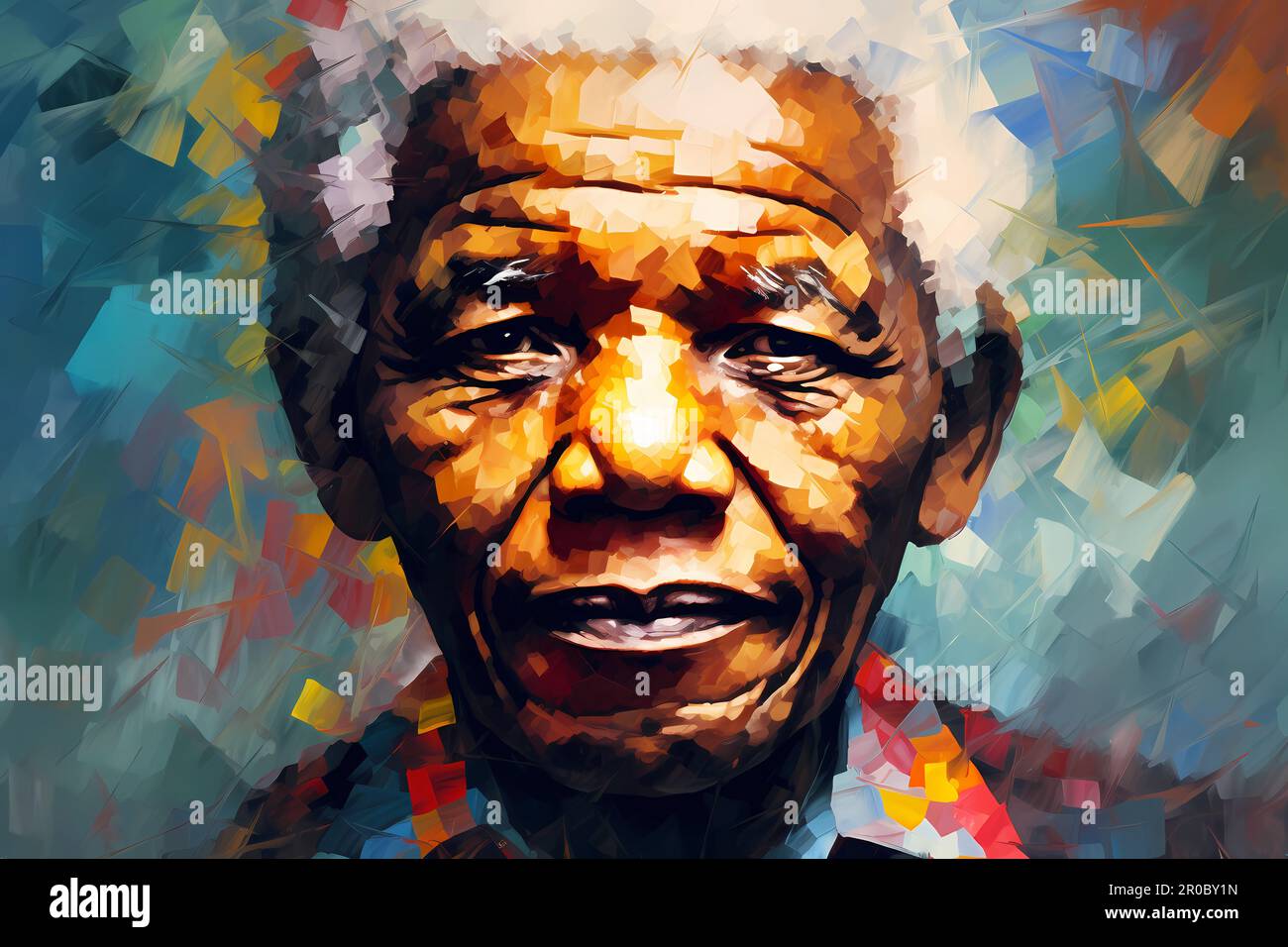 Nelson mandela art portrait hi-res stock photography and images - Alamy
