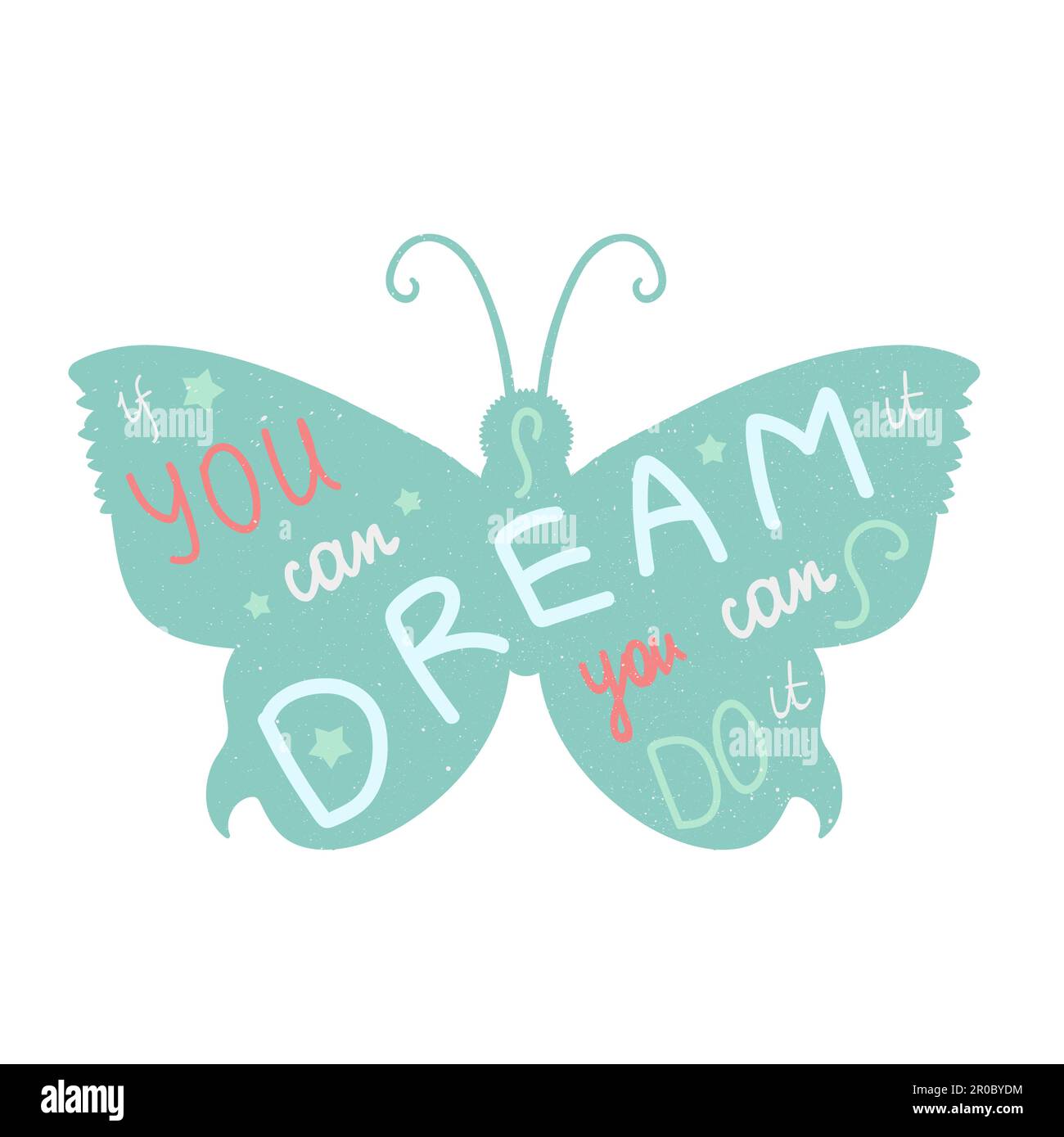 Lettering motivation poster. Quote about dream and believe for fabric ...
