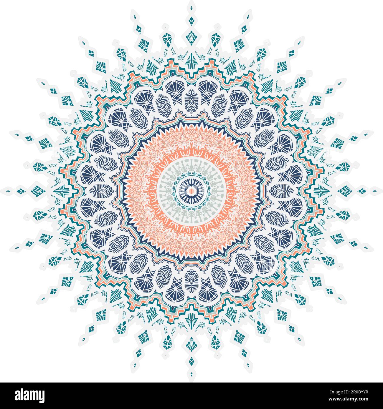 Hand drawn Mandala in arabic, indian, islam and ottoman culture ...