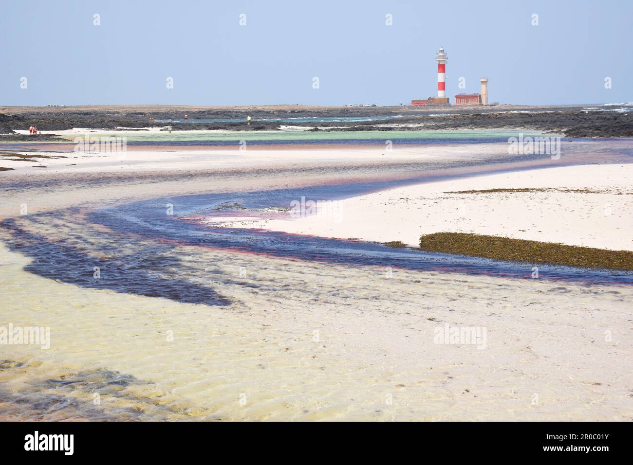 View of famous Faro del Toston, Fuerteventura, Canary Islands, Spain ...