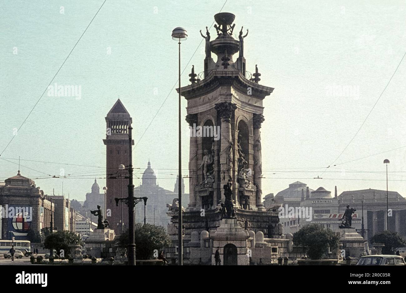 Barcelona archival placa despanya hi-res stock photography and images ...