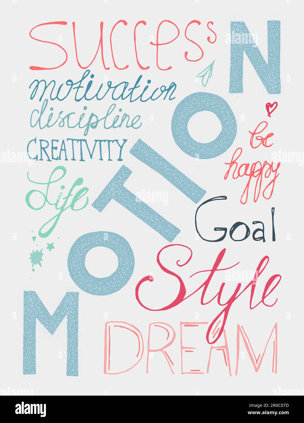 Vintage hand drawn lettering hipster composition with words about life ...