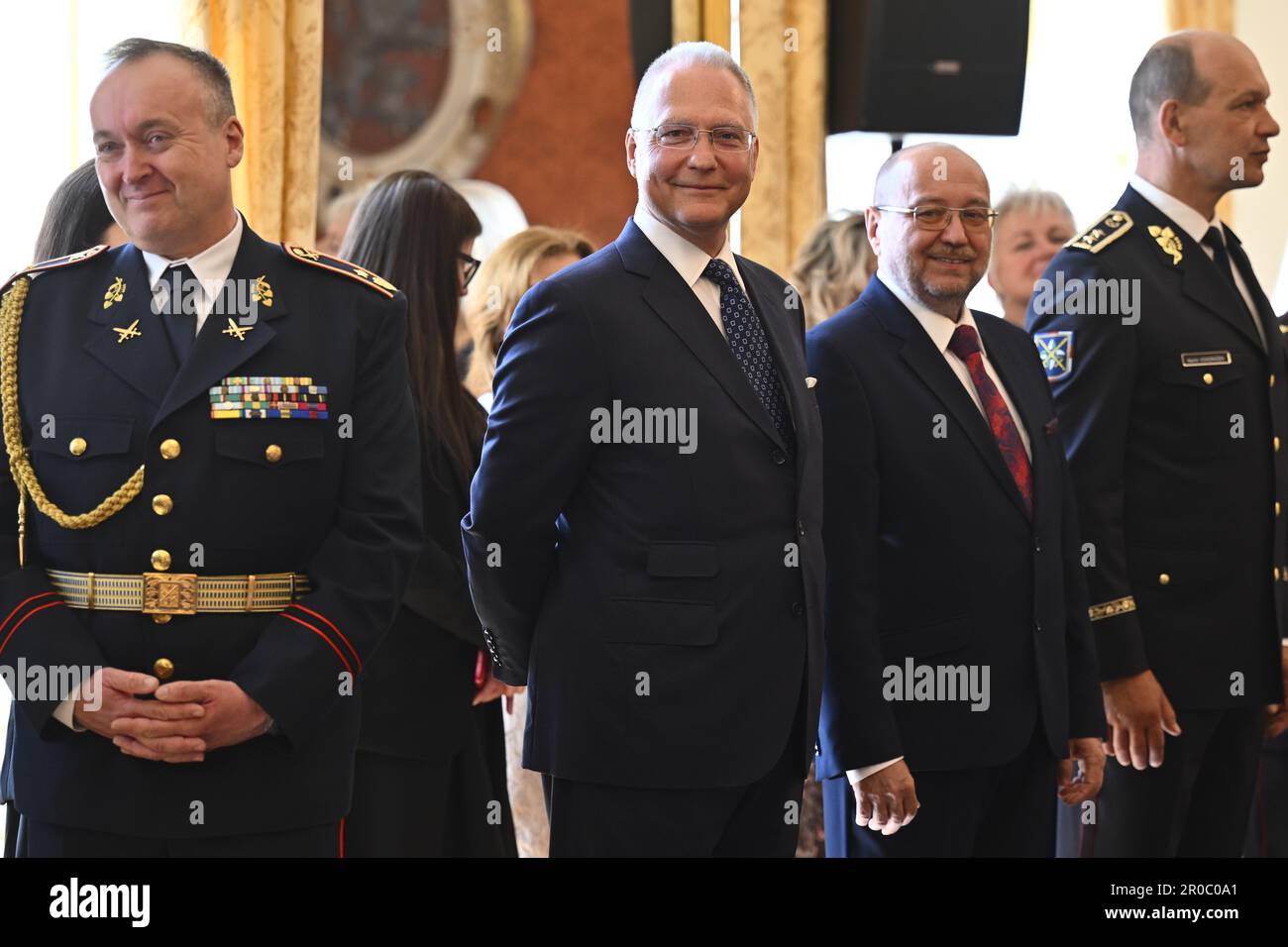 Czech President Petr Pavel, not seen, appointed new generals on the ...