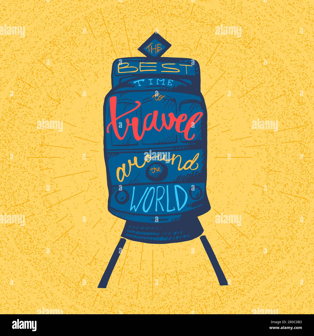 Inspirational vintage lettering inscribed in tram for print, t-shirt ...