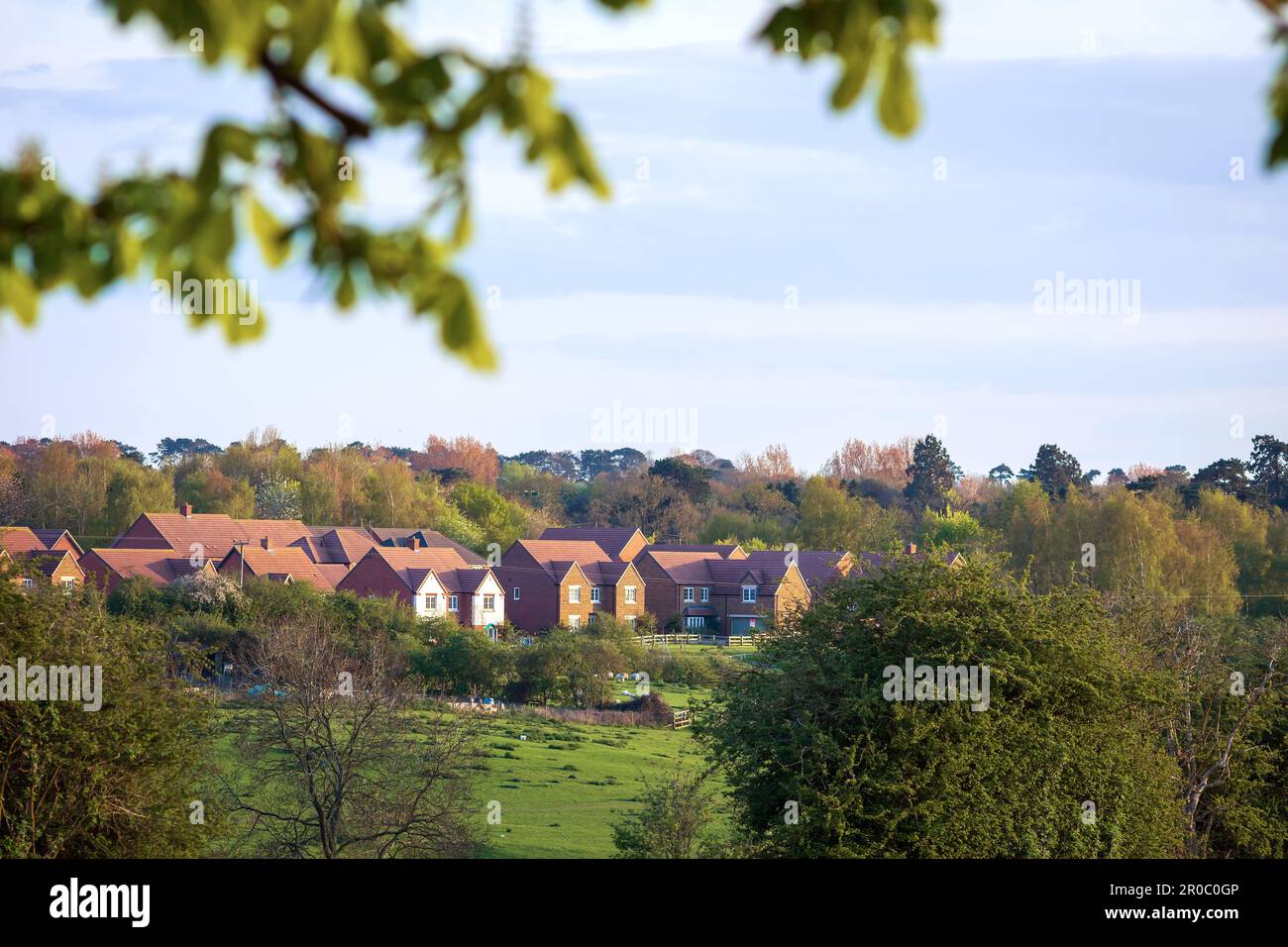 Row of houses uk distant hi-res stock photography and images - Alamy