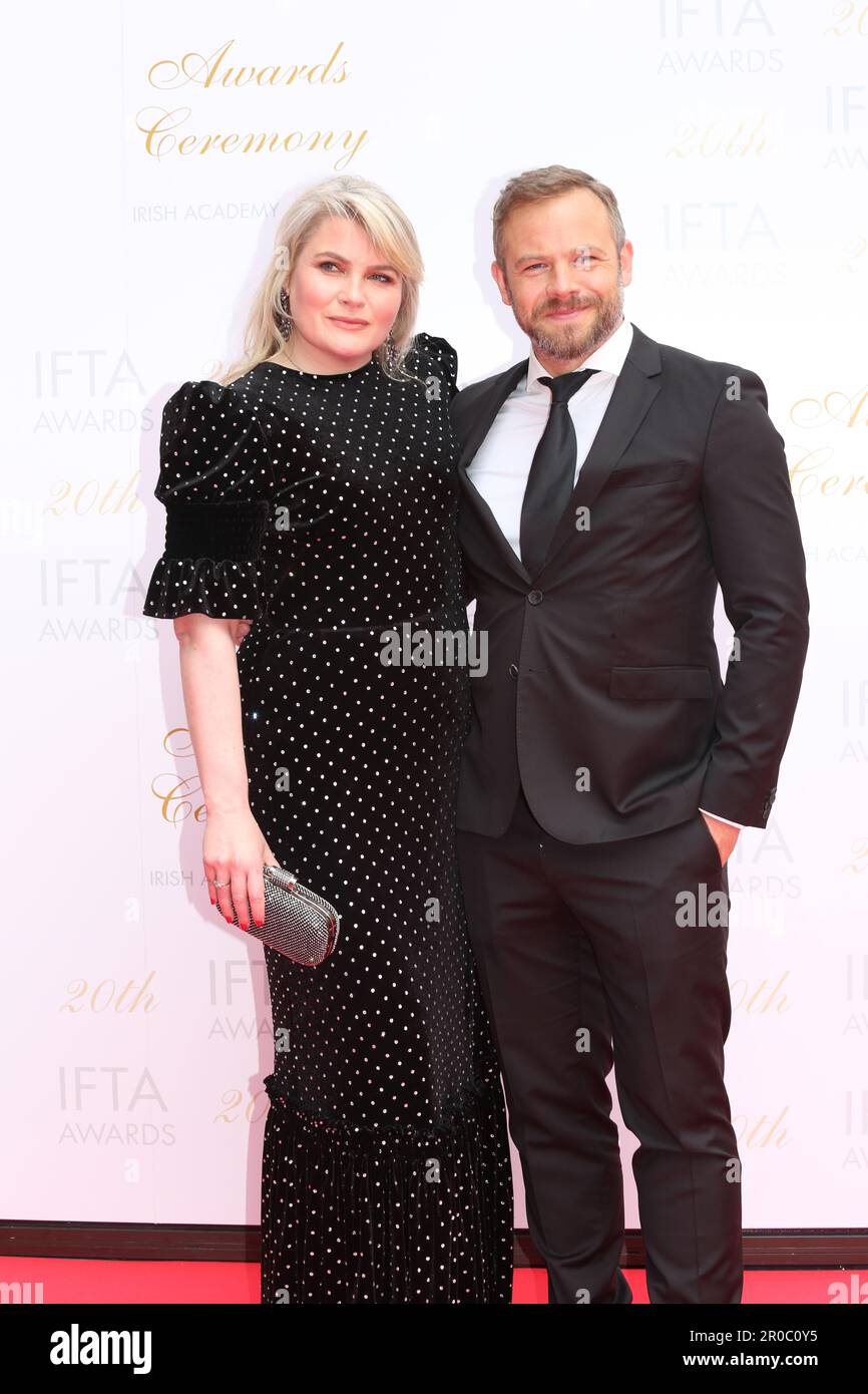 Dublin, Ireland. 7th May 2023. Moe Dunford and Nancy Harris arriving on ...