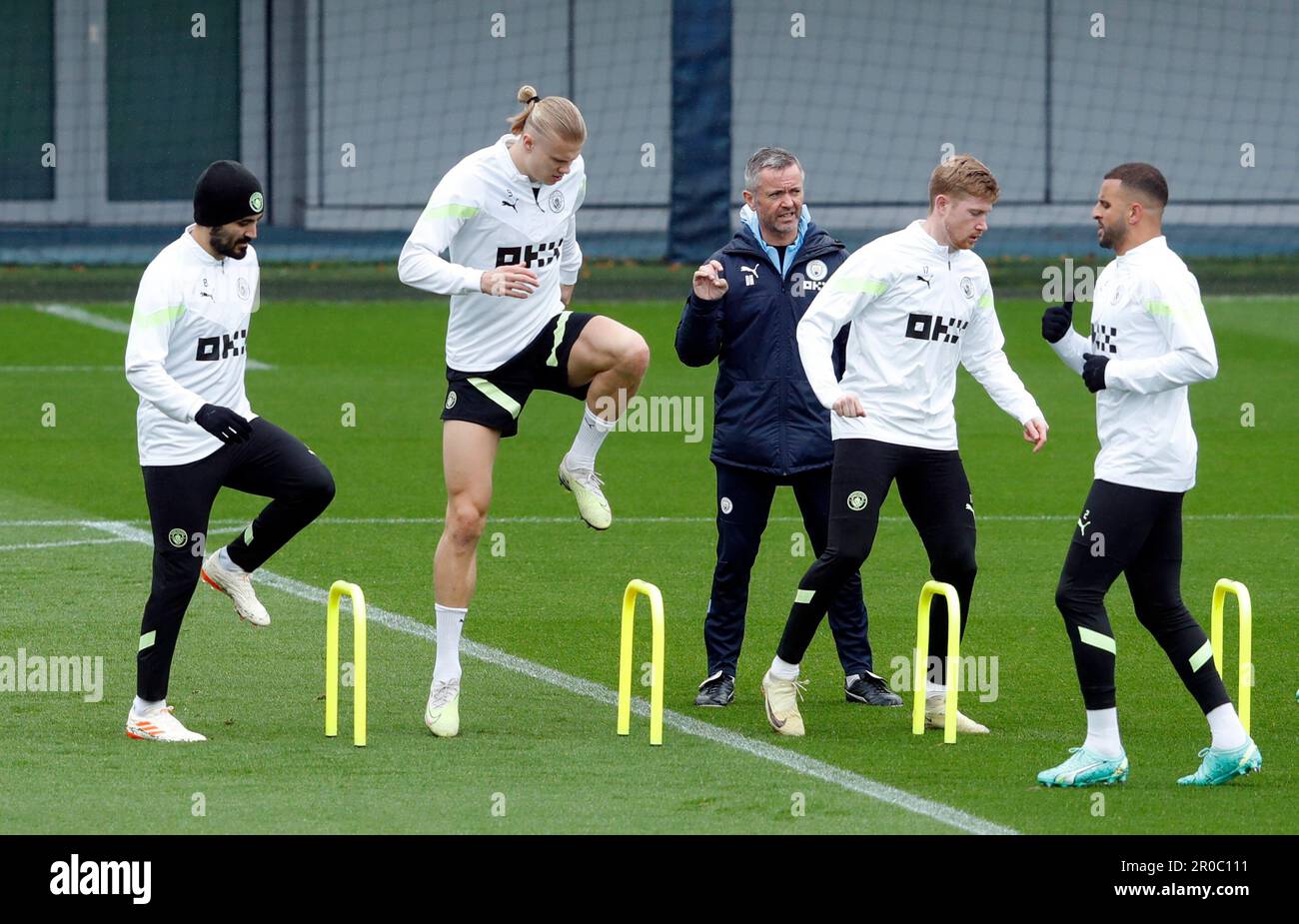 Manchester City's Ilkay Gundogan, Erling Haaland, Kevin De Bruyne and ...