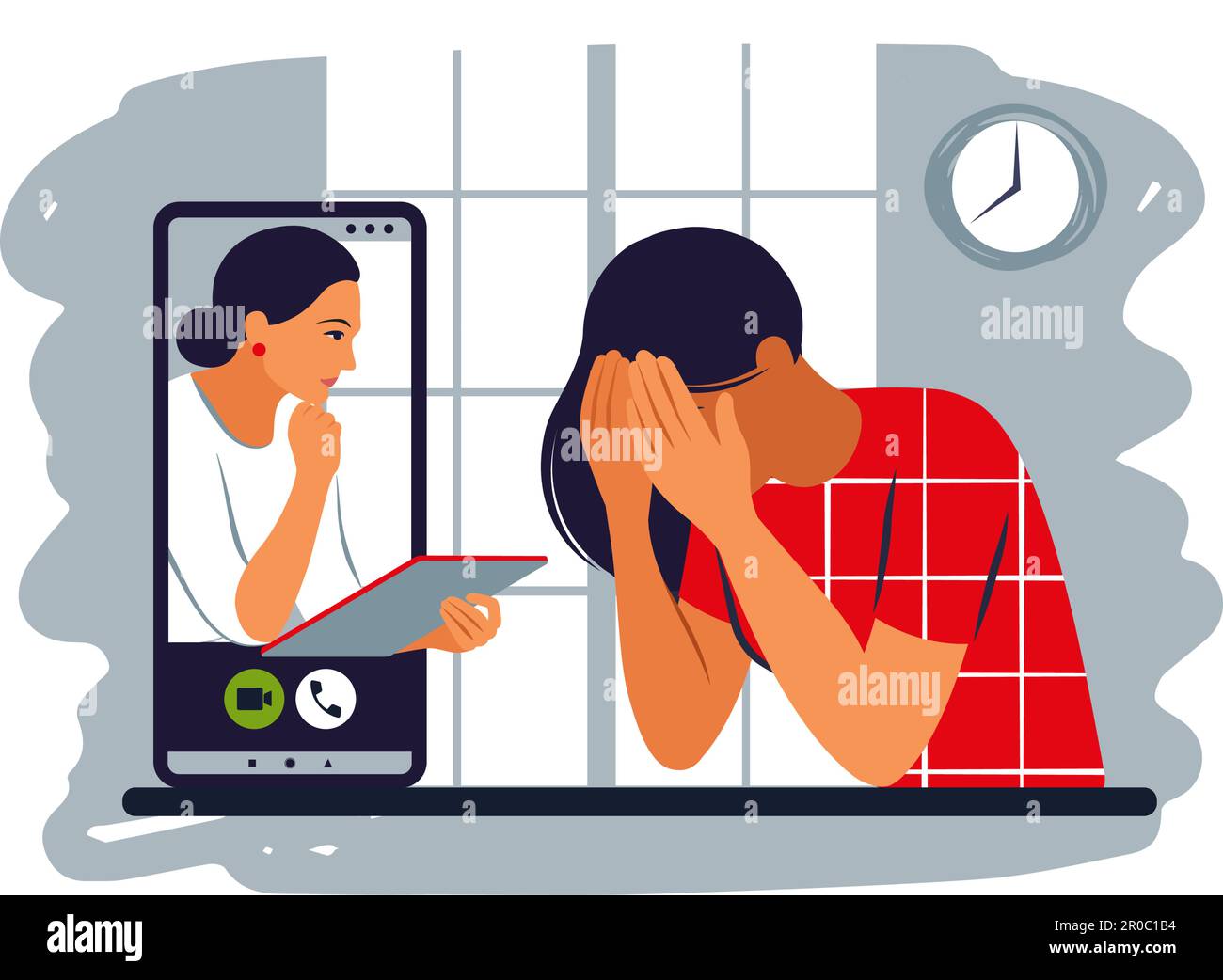 Psychology Job Online Counseling Depressions And Anxiety Two Women