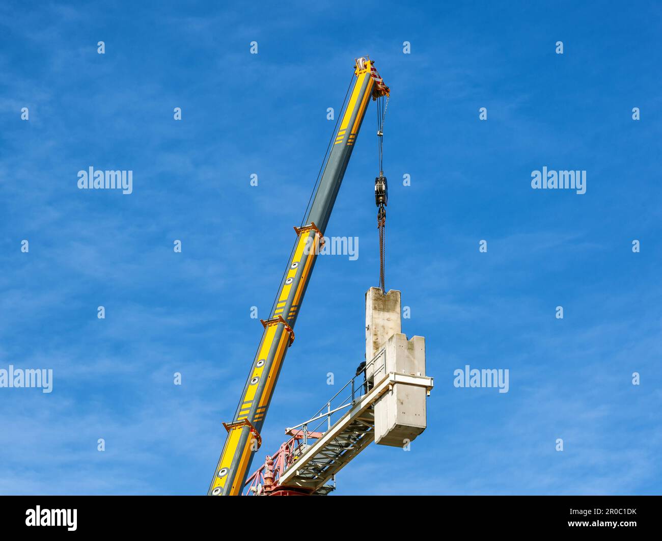 Crane disassembly, separation of components and removal of ...