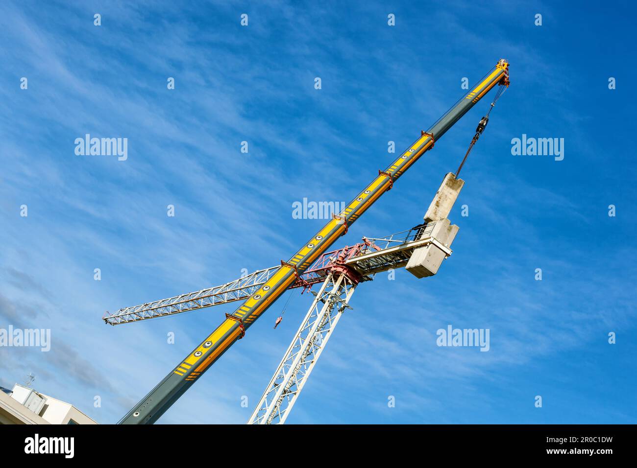 Crane disassembly, separation of components and removal of ...