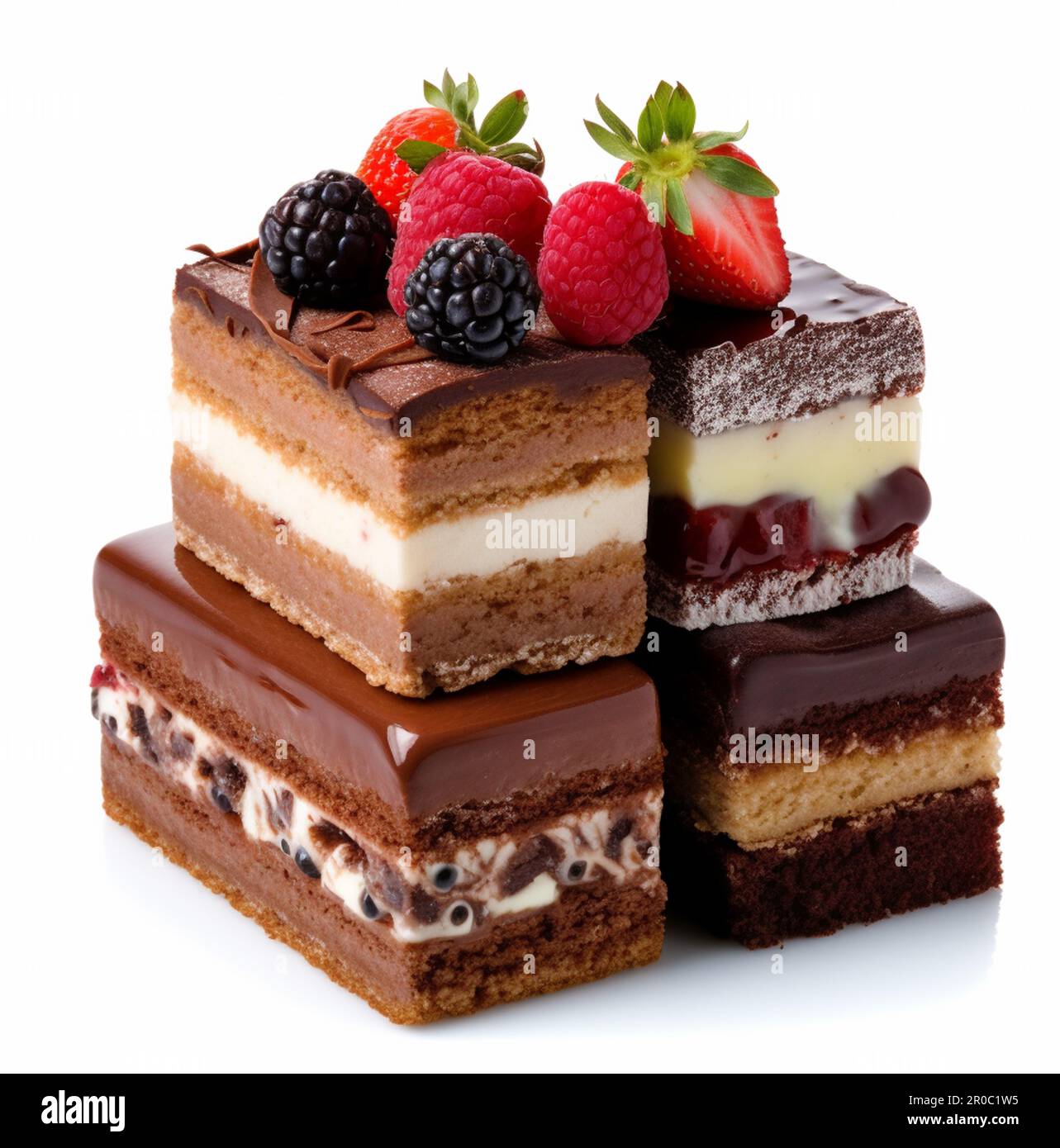 dessert assortment, chocolate cakes for a sweet treat Stock Photo - Alamy