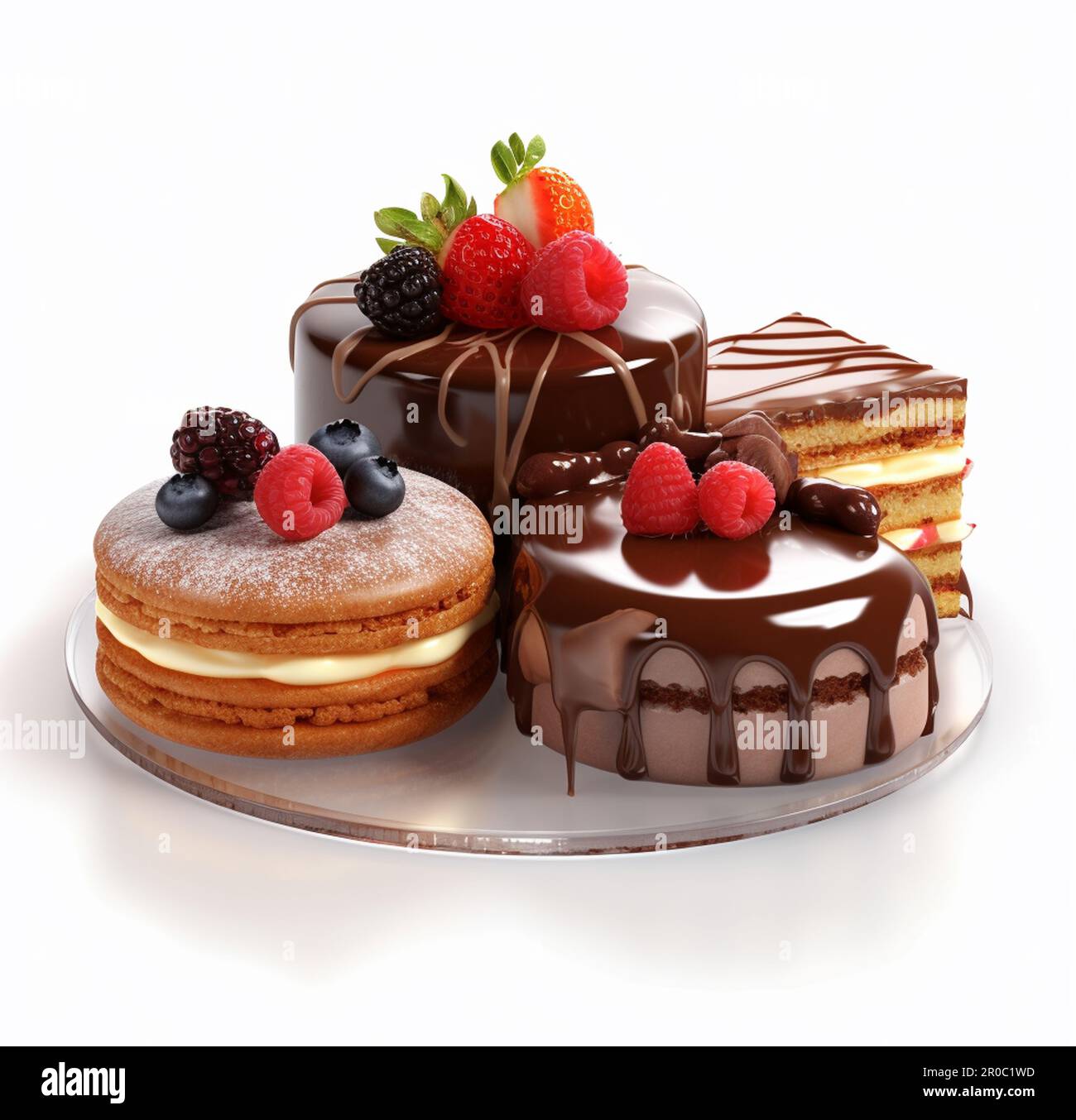 dessert assortment, chocolate cakes for a sweet treat Stock Photo - Alamy