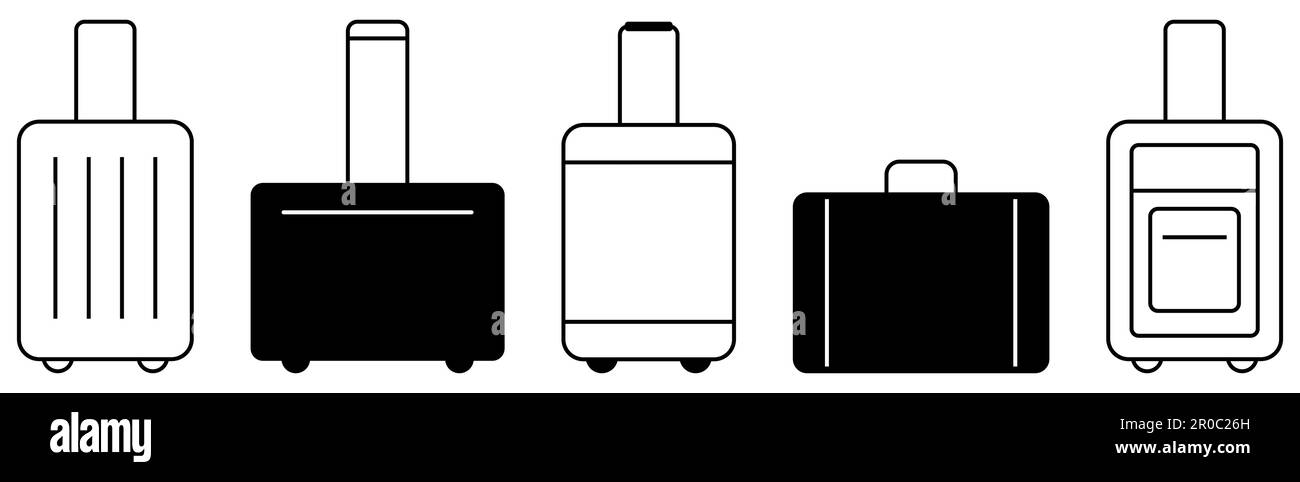 Set of suitcase icons. Travel concept. Vector illustration Stock Vector ...