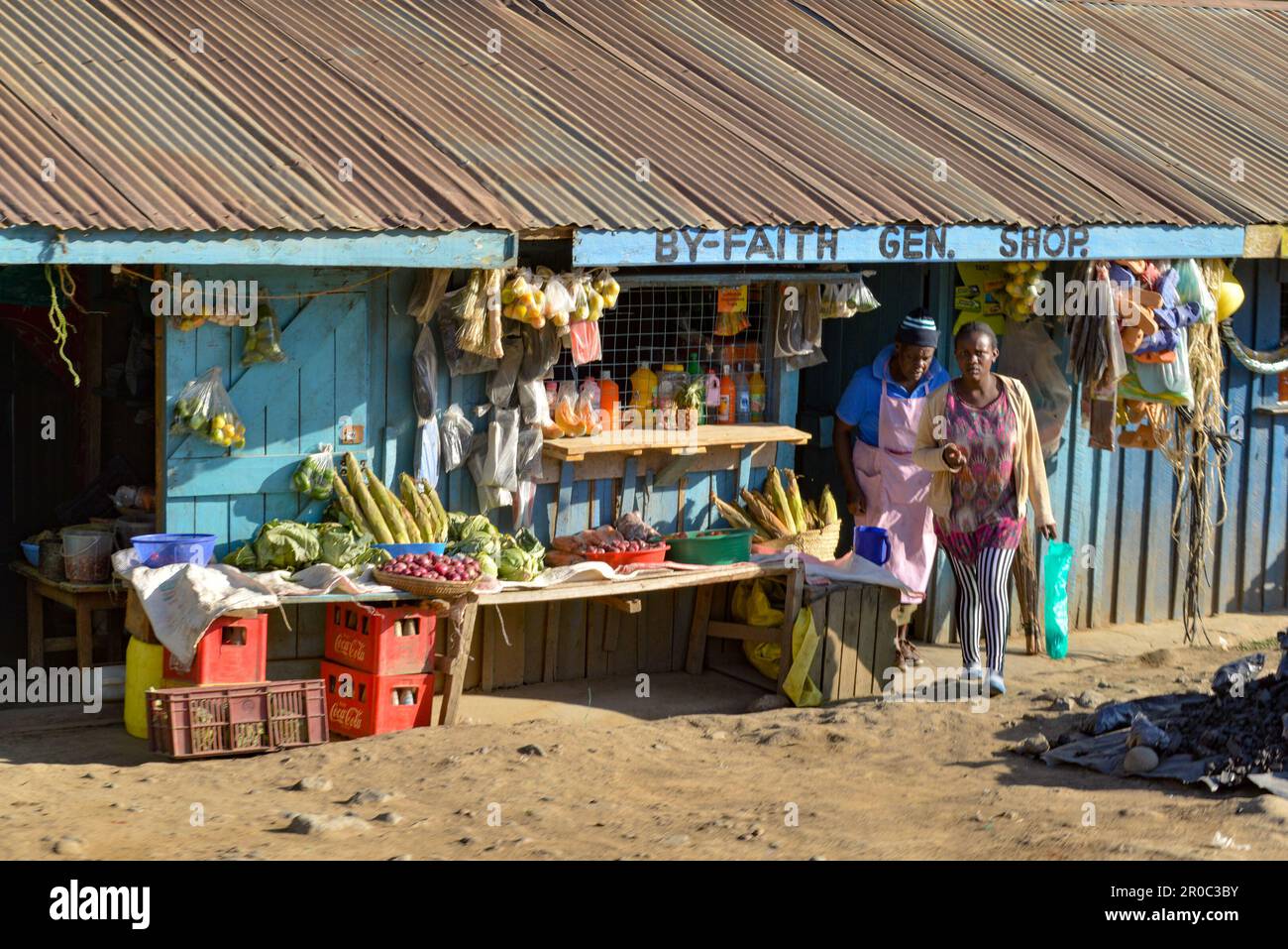 Town of Nanyuki Kenya Stock Photo - Alamy