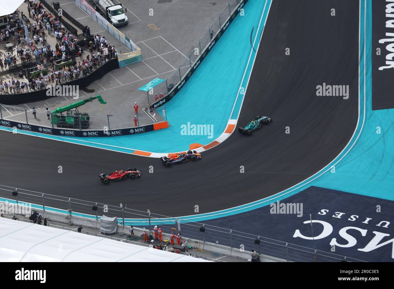 Miami, FL, USA. 7th May, 2023. Aerial View of the 2023 Miami Grand Prix ...