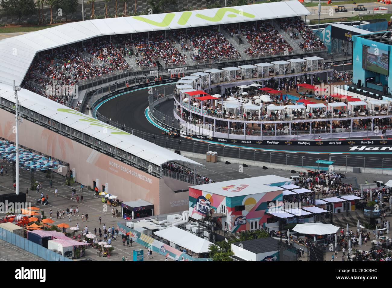 Miami, FL, USA. 7th May, 2023. Aerial View of the 2023 Miami Grand Prix ...