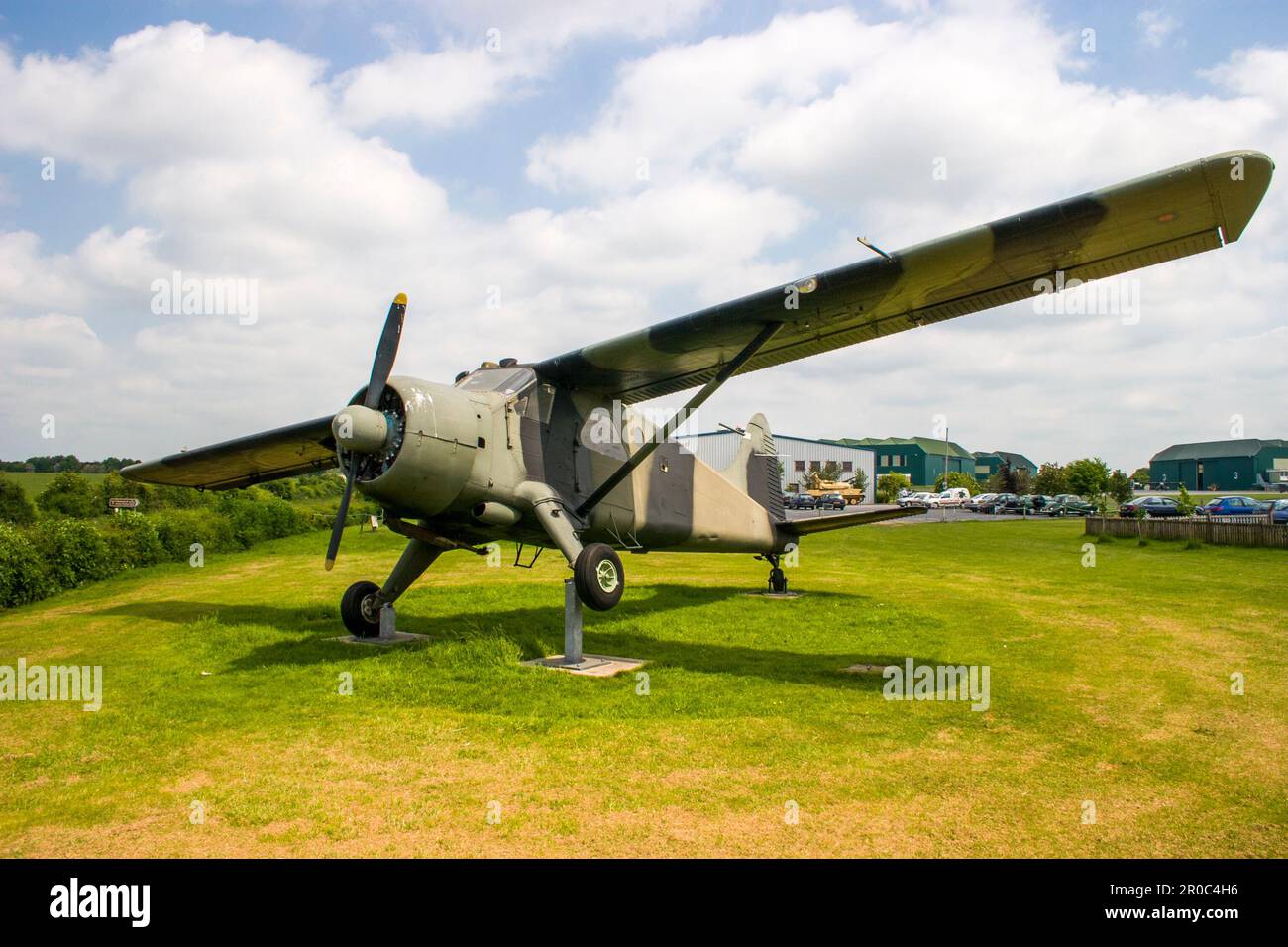 Front view of a De Havilland DHC Beaver army spotter aircraft on ...