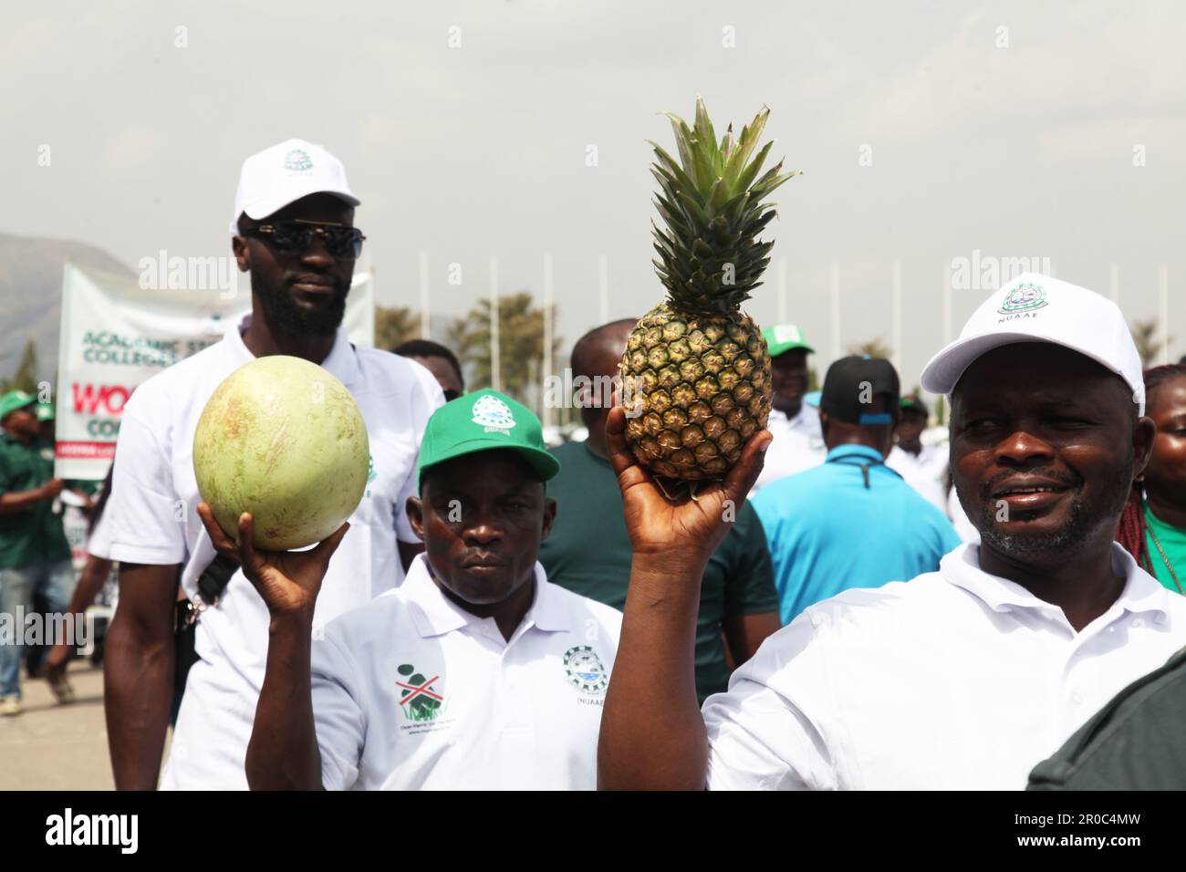 Nigerian workers gather for the International Workers' Day at the ...