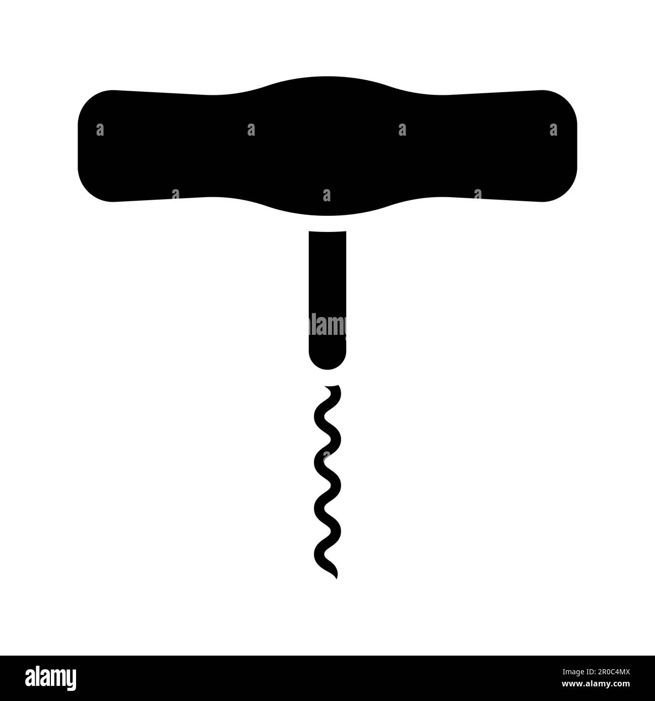 Corkscrew icon. Corkscrew silhouette. Vector illustration isolated on ...