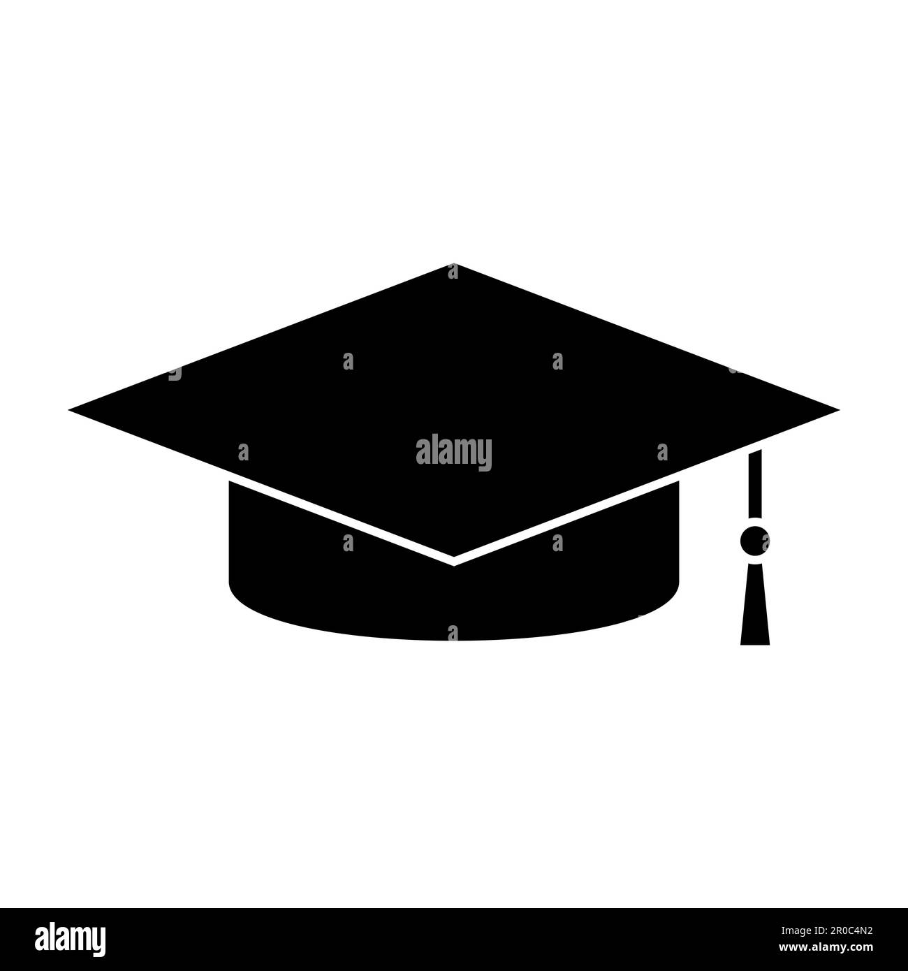 Graduation cap icon. Vector illustration isolated on white background ...