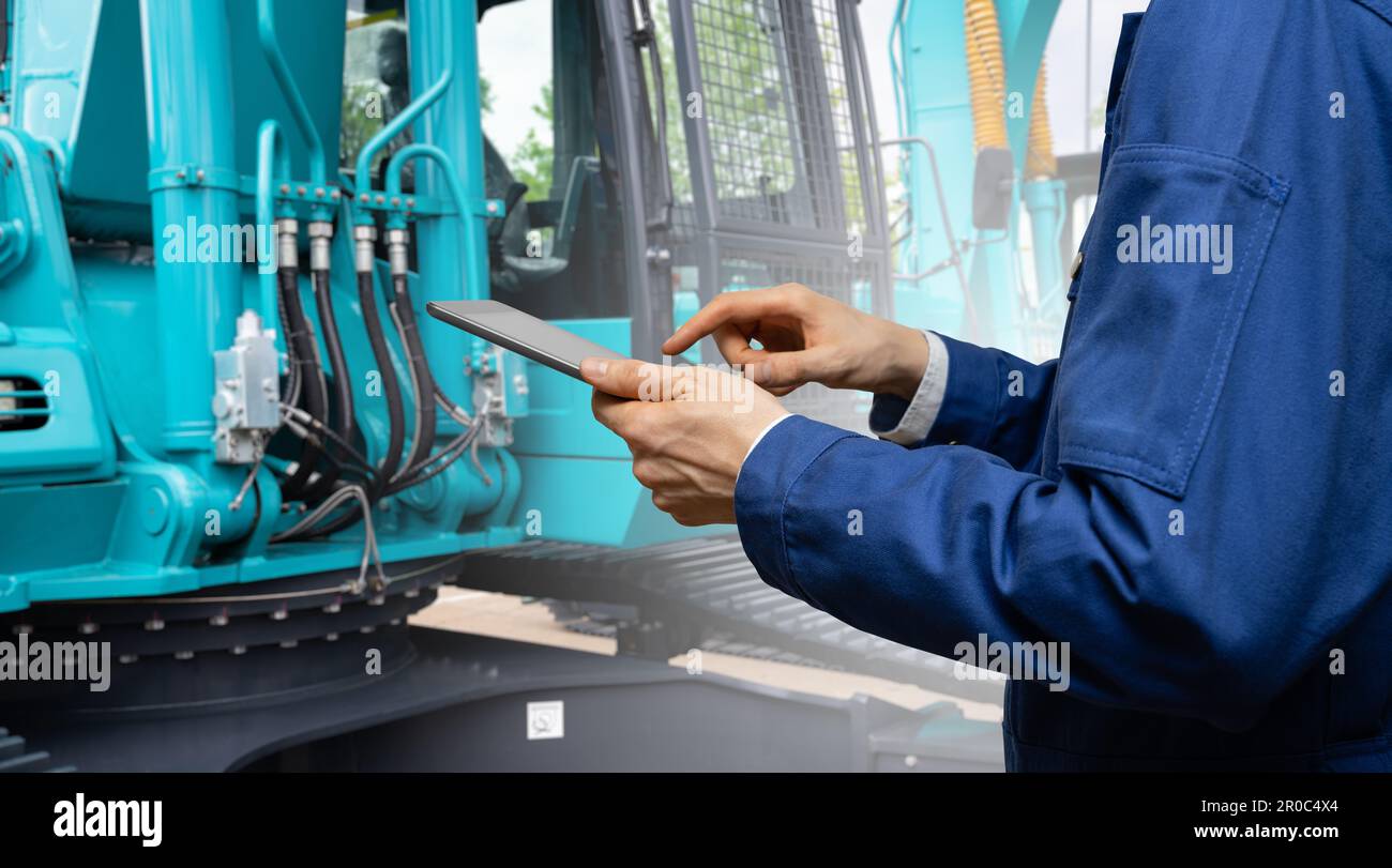 Bulldozer with backhoe hi-res stock photography and images - Alamy