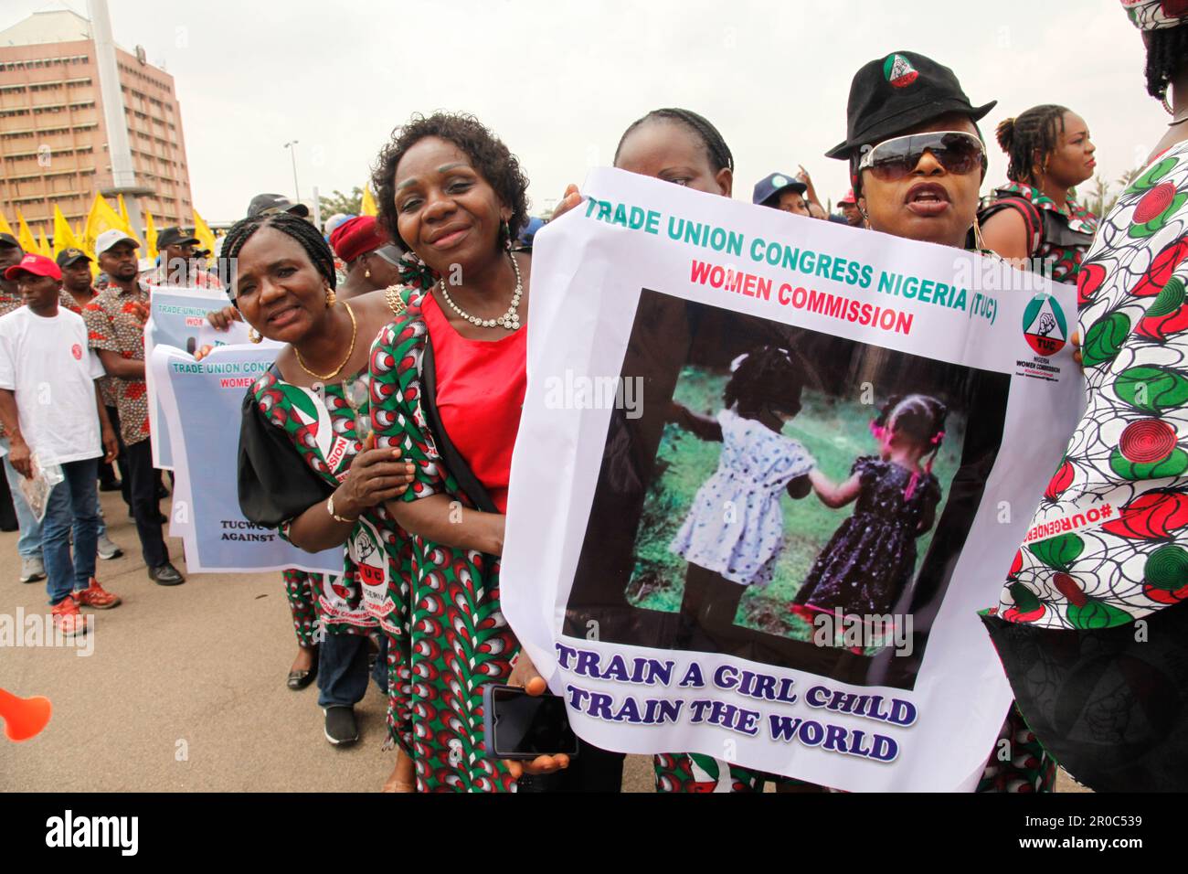 Nigerian workers gather for the International Workers' Day at the ...