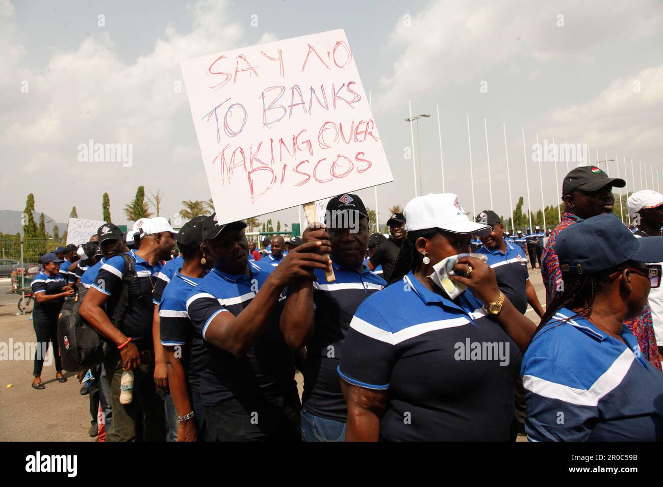 Nigerian workers gather for the International Workers' Day at the ...