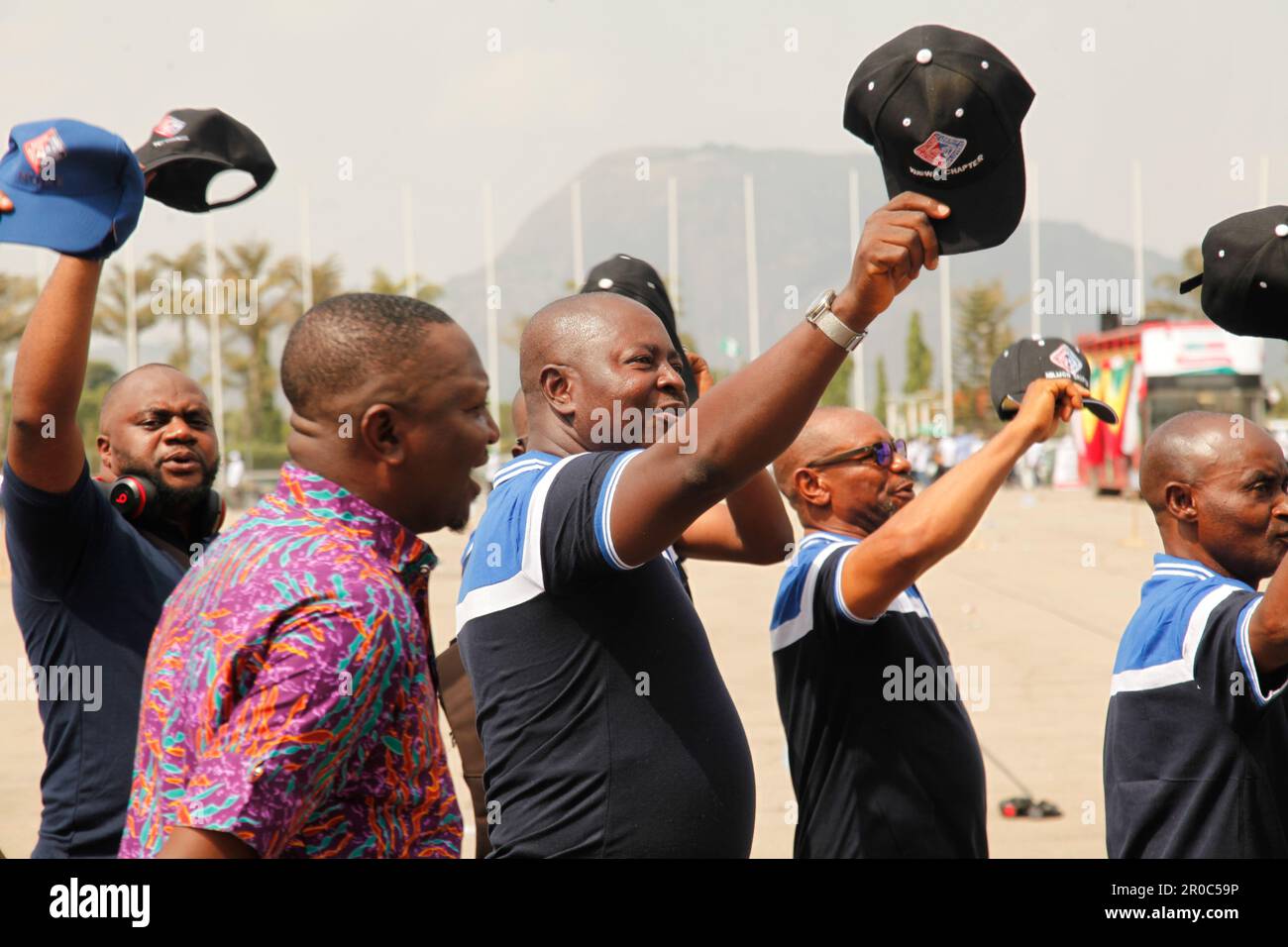 Nigerian workers gather for the International Workers' Day at the ...