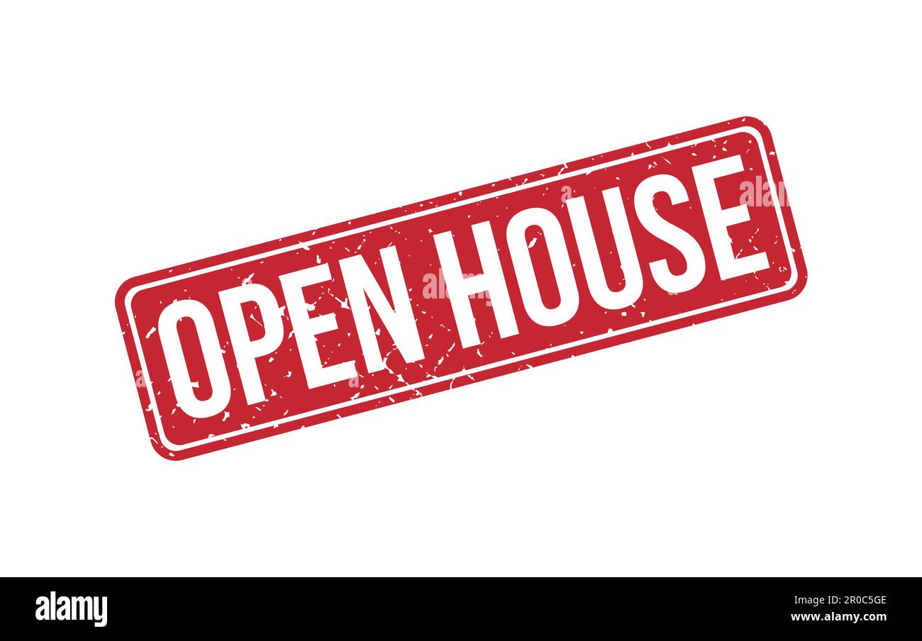 Open house stamp hi-res stock photography and images - Alamy