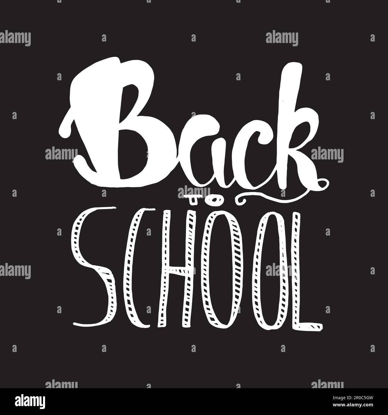 Vintage Back To School Lettering Banner. Knowledge day poster. Vector ...