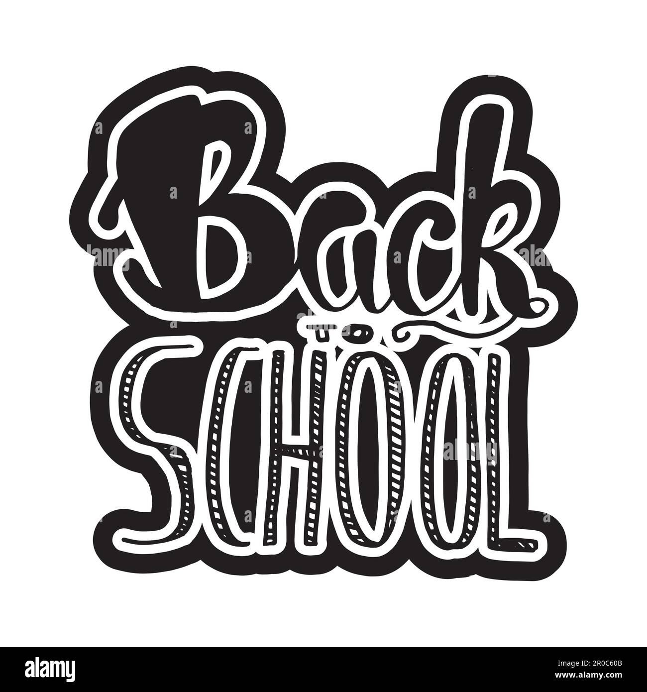 Vintage Back To School Lettering Banner. Knowledge day poster. Vector ...