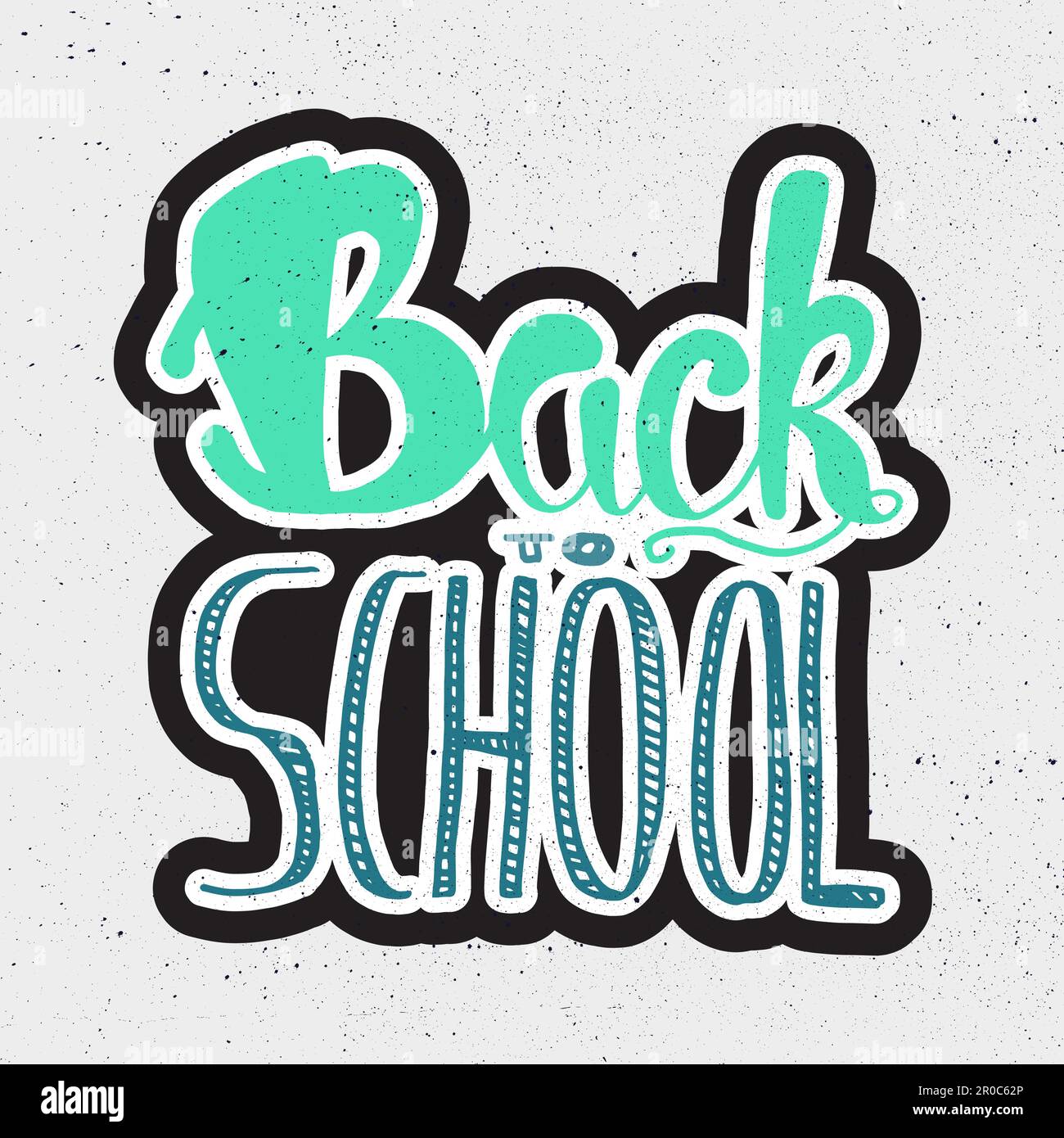 Vintage Back To School Lettering Banner. Knowledge day poster. Vector ...