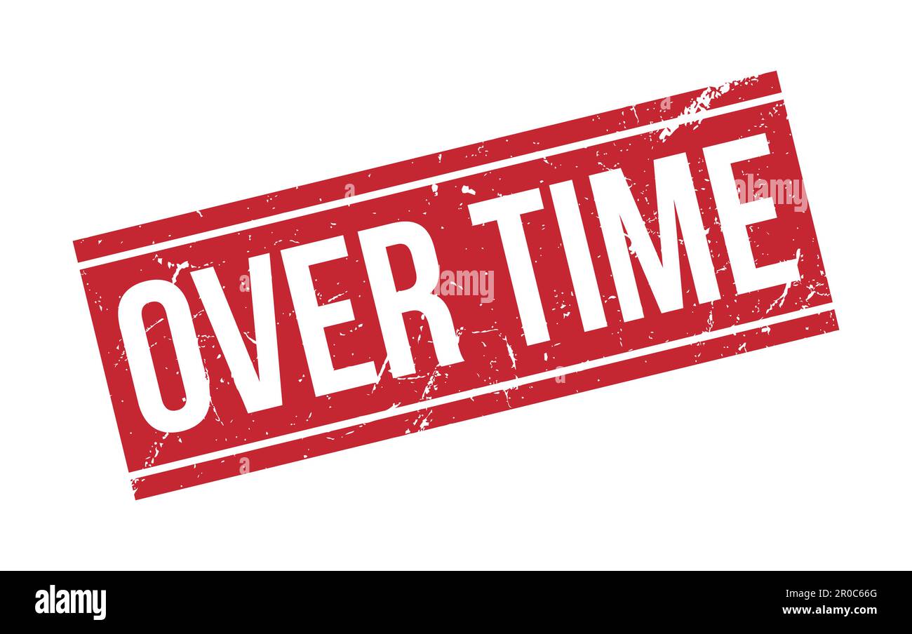 Over Time Stamp Seal Vector Illustration Stock Vector Image & Art - Alamy