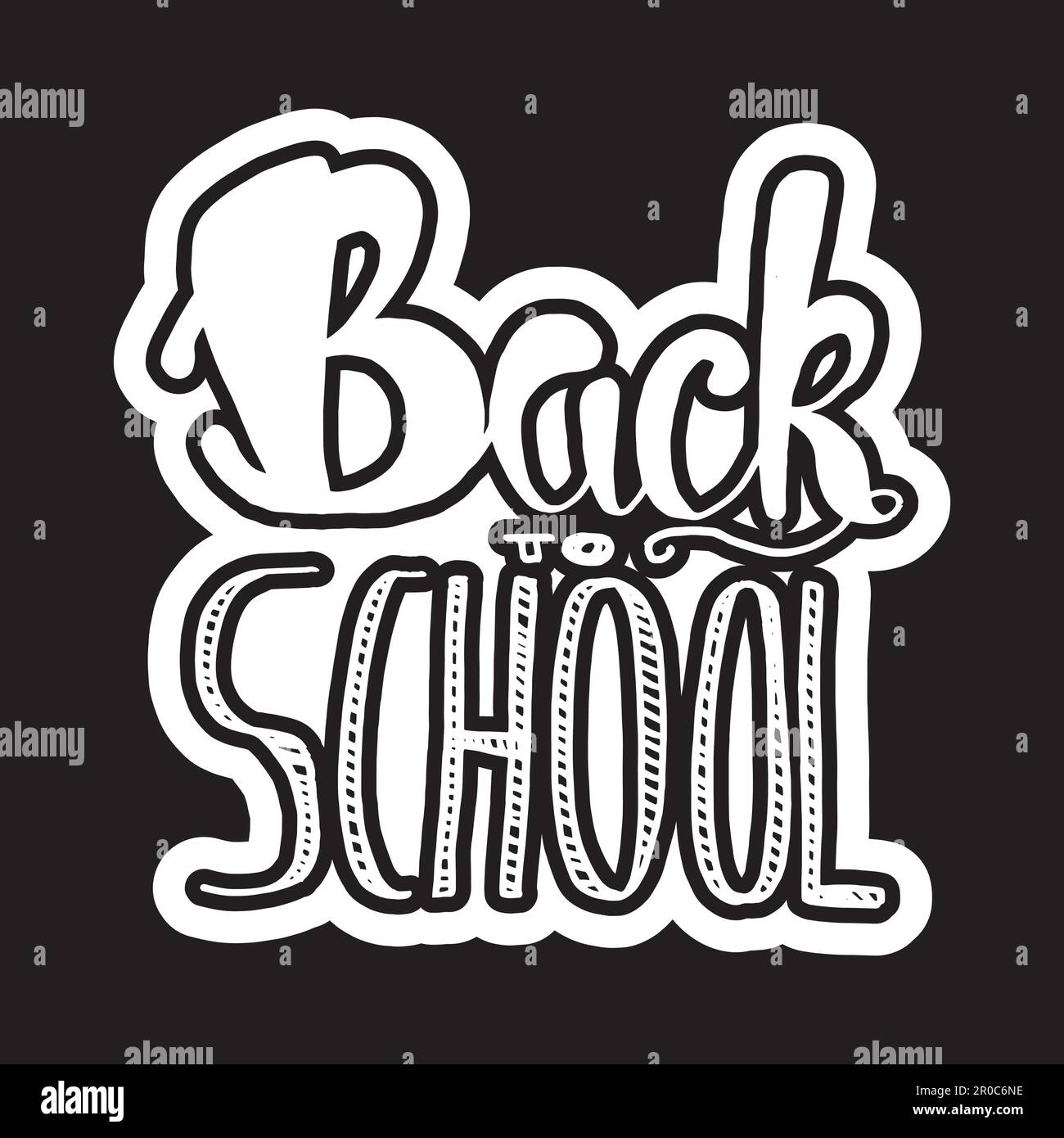 Vintage Back To School Lettering Banner. Knowledge day poster. Vector ...
