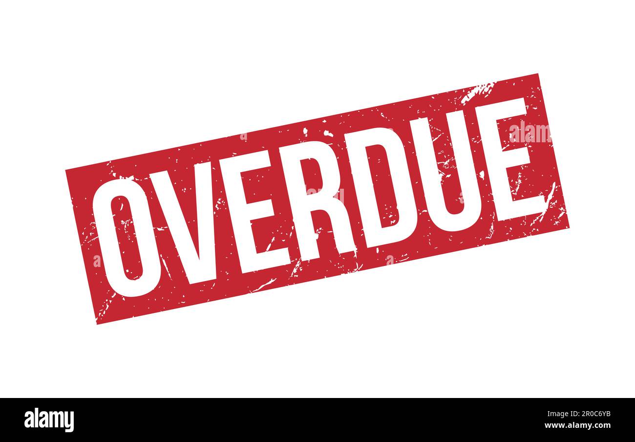 Overdue word Stock Vector Images - Alamy