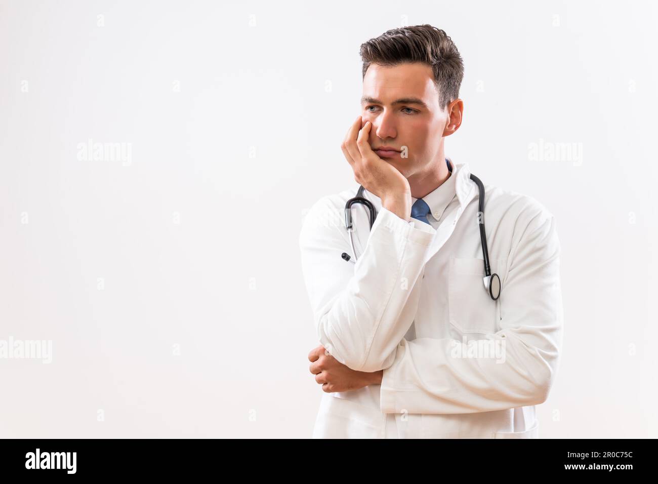Doctor thinking solution problems hi-res stock photography and images ...
