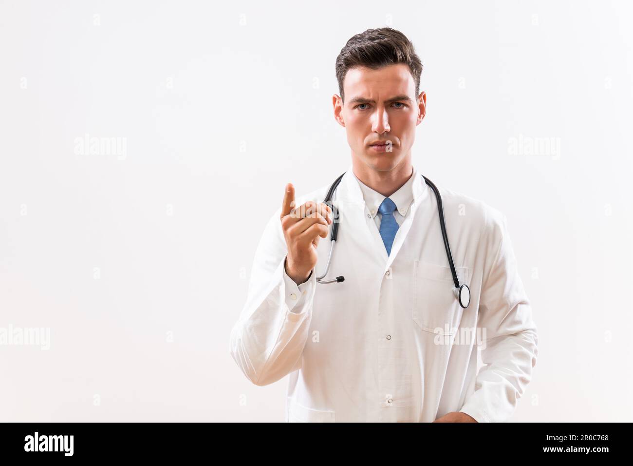 Image of angry doctor scolding Stock Photo - Alamy