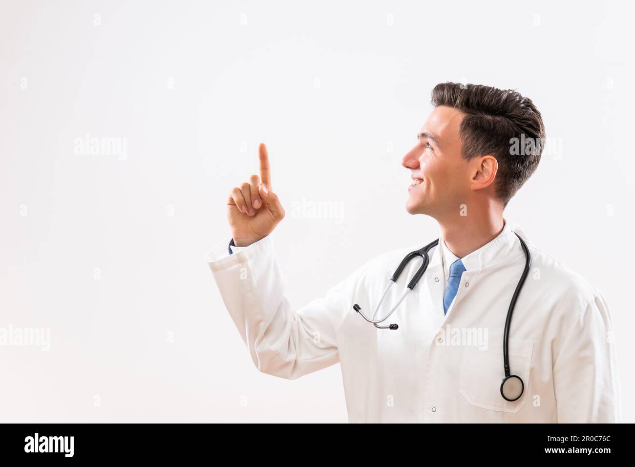 Side view handsome doctor hi-res stock photography and images - Alamy