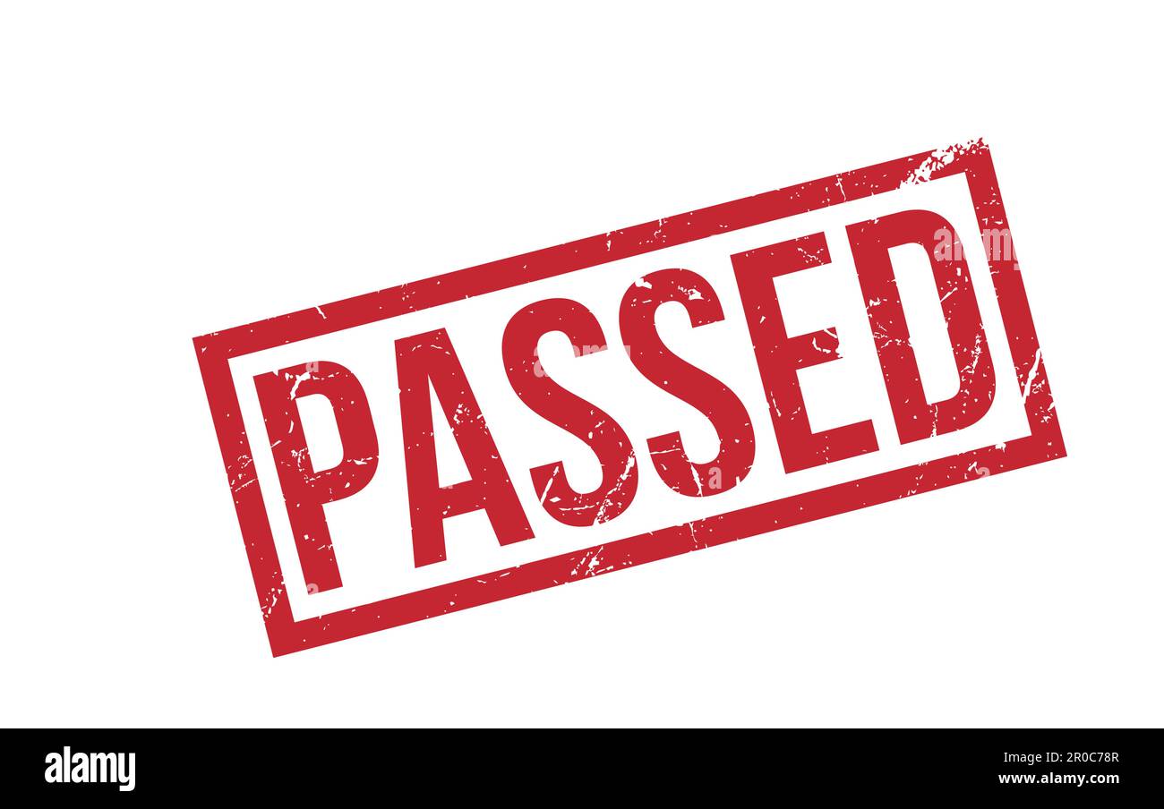 Passed Rubber Stamp Seal Vector Stock Vector Image & Art - Alamy