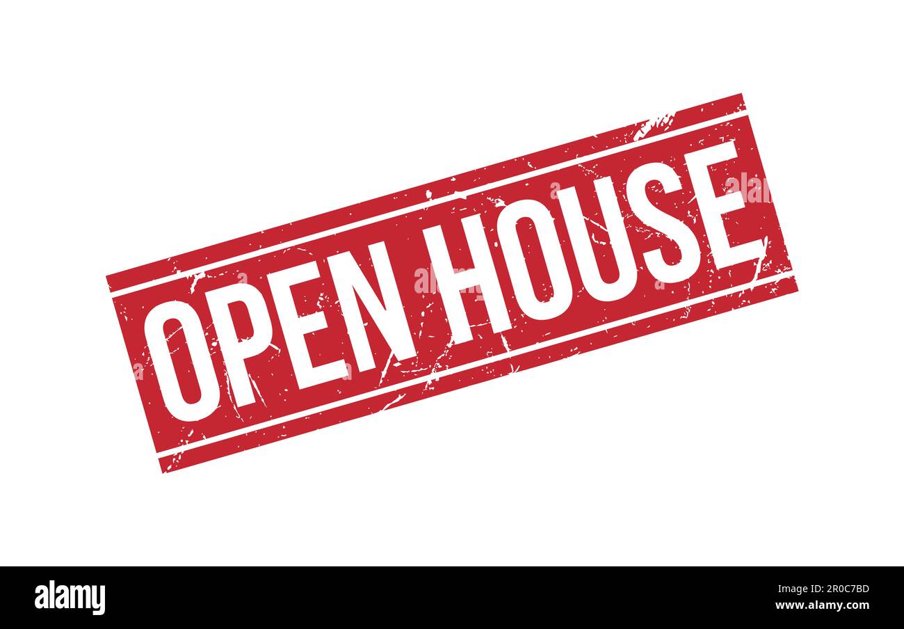 Open House Rubber Stamp Seal Vector Stock Vector Image & Art - Alamy