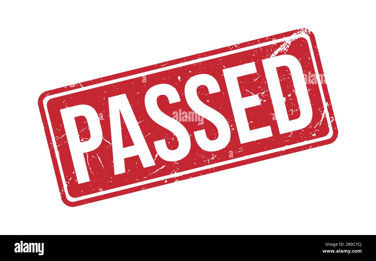 Passed Rubber Stamp Seal Vector Stock Vector Image & Art - Alamy