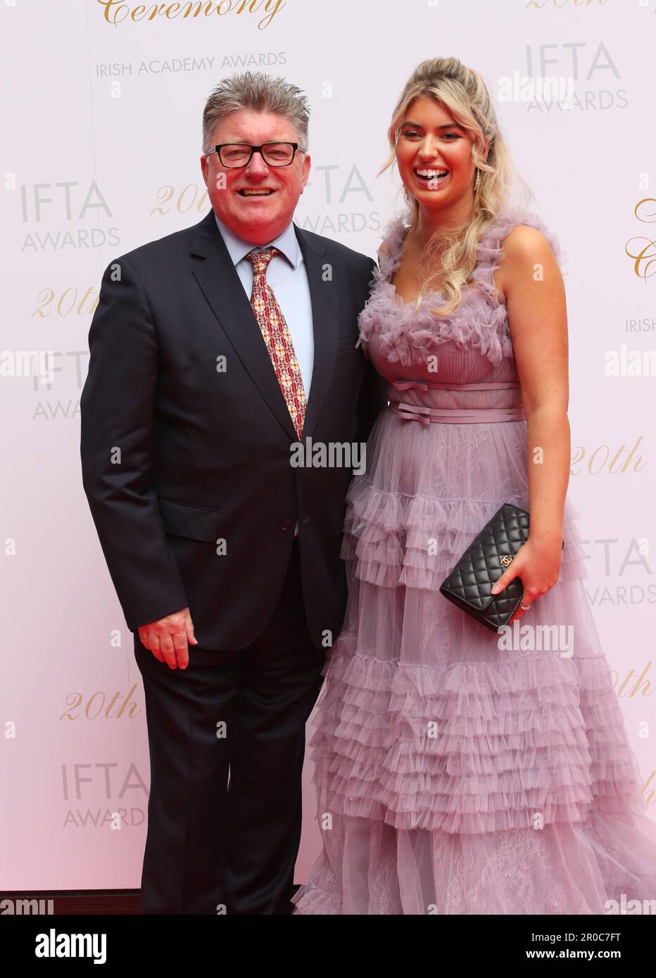 Dublin, Ireland. 7th May 2023. Pat Shortt and Faye Shortt arriving on ...