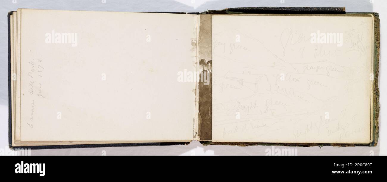 Sketchbook, watercolours, 1875-1877. Myra Louisa Bunce (1854-1919 ...
