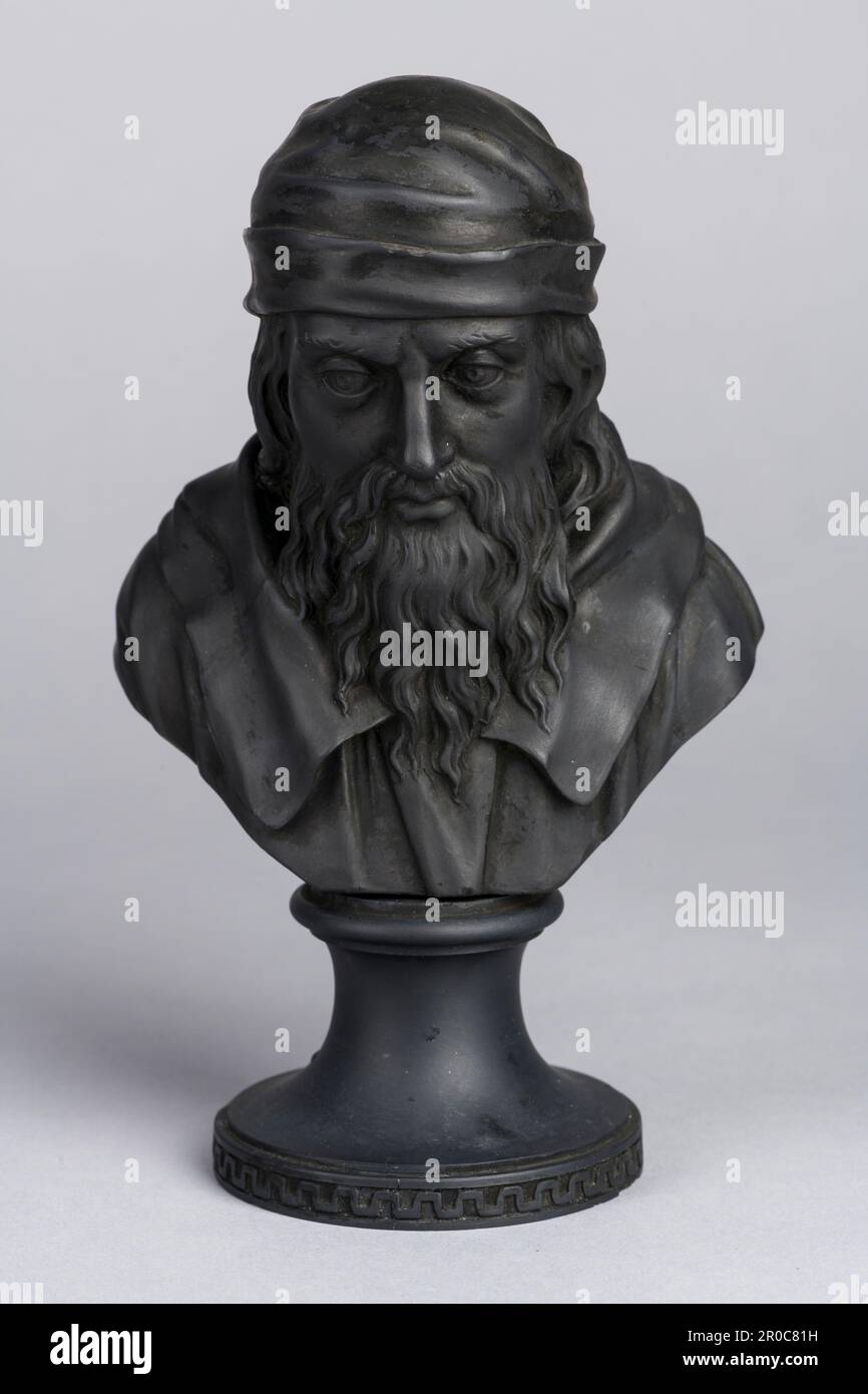 Aristotle, 1774-80. Basalt. Fine grained unglazed black stoneware ...