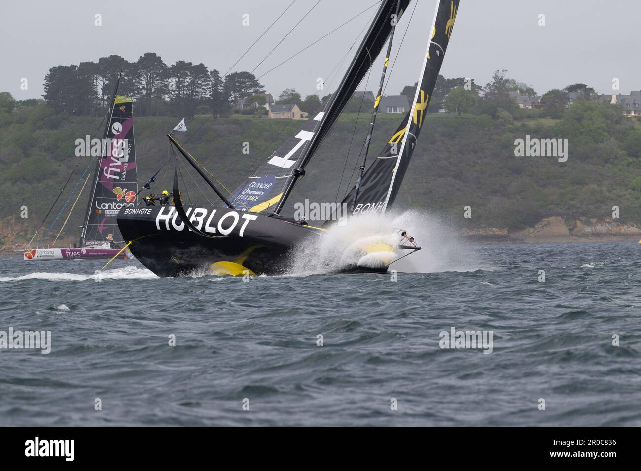 Brest, France. 08th May, 2023. Alan Roura and Simon Koster, HUBLOT ...